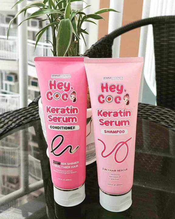 HEY COCO KERARIN SERUM SHAMPOO AND CONDITIONER BY JENNA ESSENCE | Lazada PH