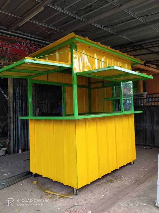 gerobak booth kontainer roda rombong pameran | Lazada Indonesia
