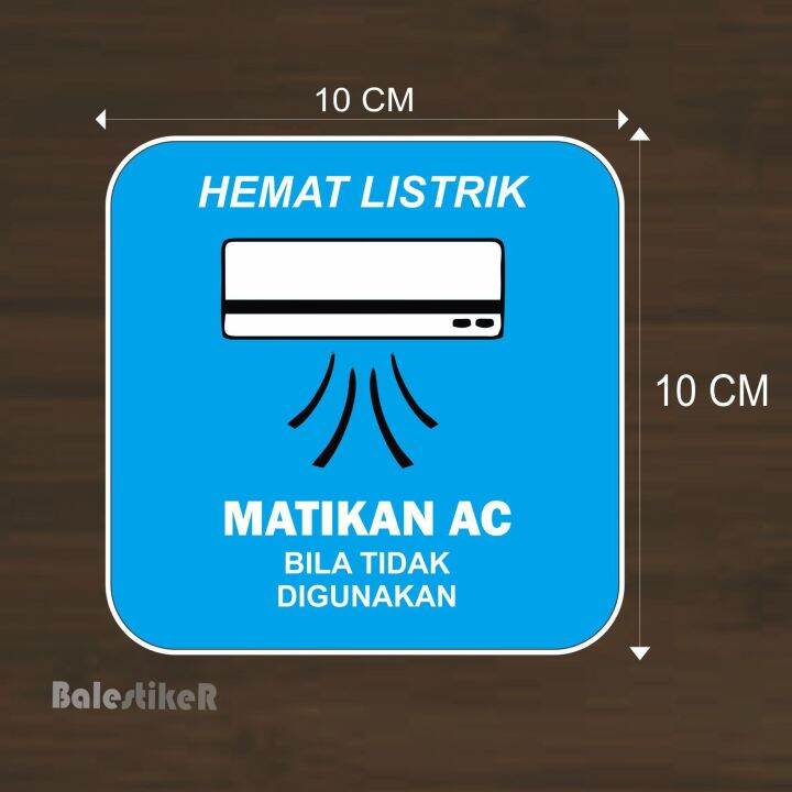 stiker matikan ac sticker hemat listrik | Lazada Indonesia