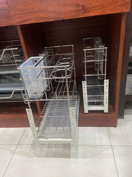 PULL OUT CONDIMENTS DISH RACK 304 STAINLESS | Lazada PH