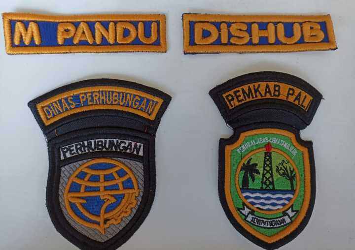 Atribut Dishub dan Lambang Daerah Bordir Timbul 3D | Lazada Indonesia