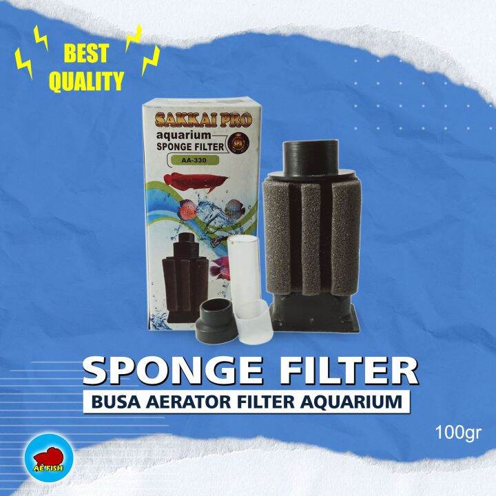 Sponge Bio foam filter aquarium bio foam busa aerator filter kolam ikan ...