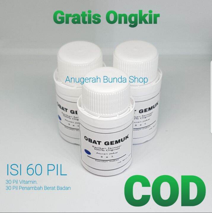 Obat Gemuk Racikan Farmasi isi 60 tablet penambah berat badan ampuh ...