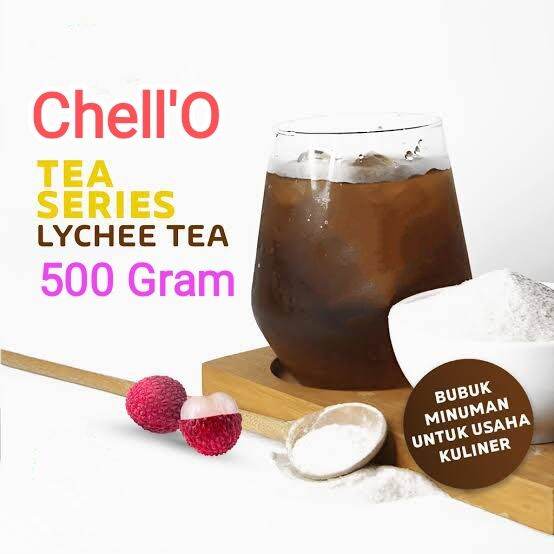 Chello Serbuk Minuman Rasa Leci Tea premium 500 gram bubuk teh lychee ...