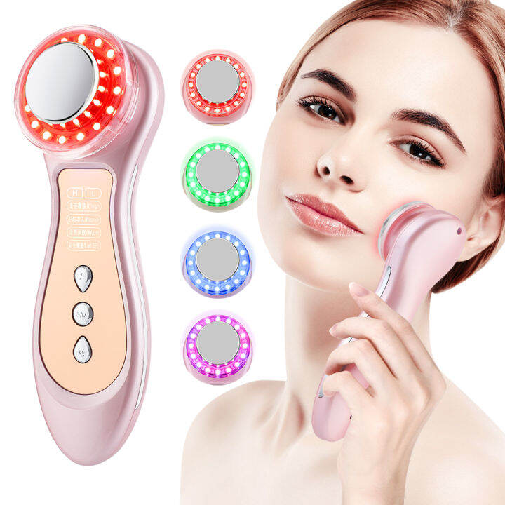 4 IN 1 RF Face Lift Firm Massager 4 Lights Deep Cleansing Whitening ...