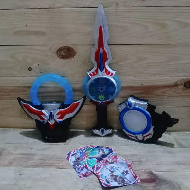 ultraman orb ring sayap buka orbcalibur orb calibur pedang card holder ...