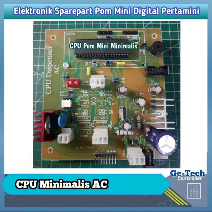 CPU Pom Mini AC Minimalis PCB Fiber Atmega 16A Pom Mini Pertamini ...