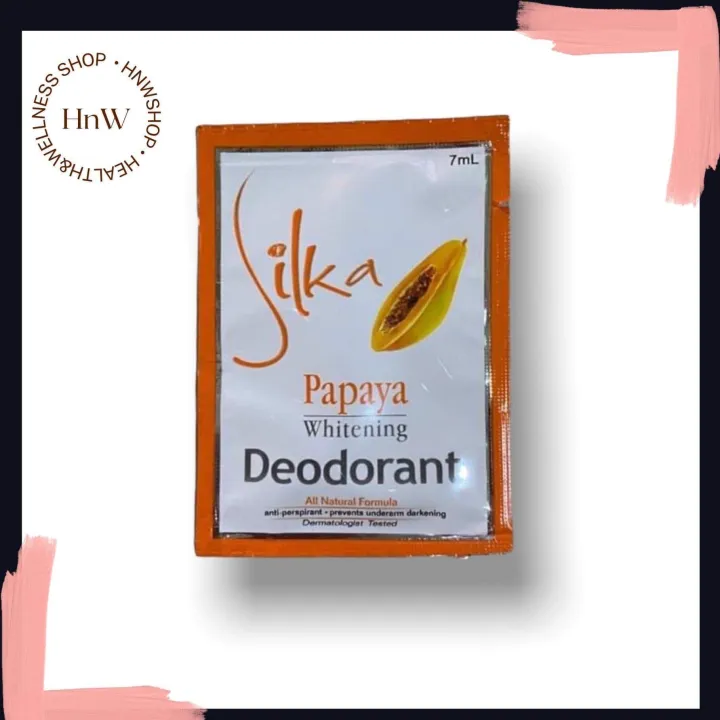Silka Papaya Whitening Deodorant 7ml 1 Sachet | Lazada PH