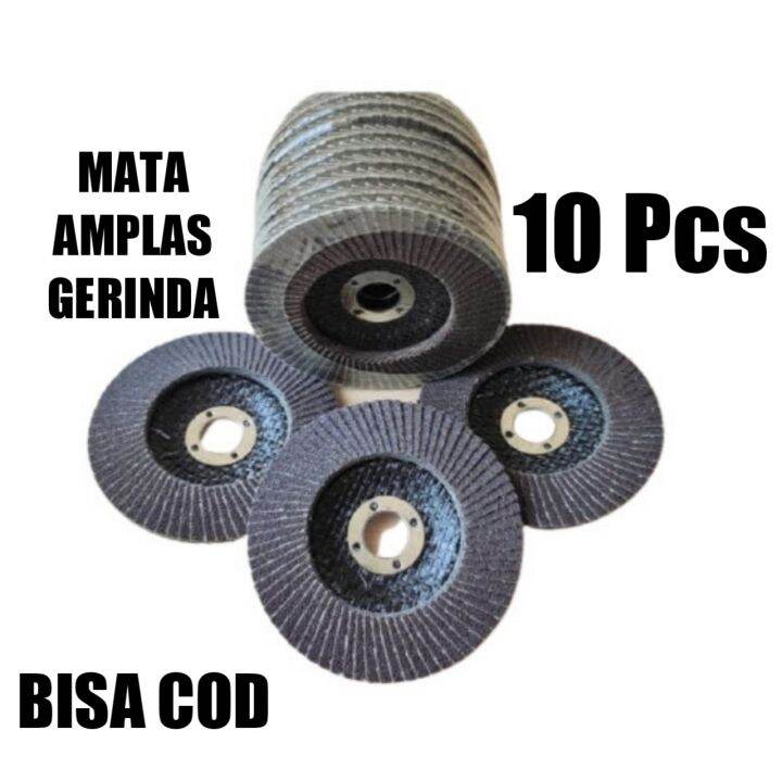 10 BIJI MATA AMPLAS UNTUK MESIN GERINDA. AMPLAS GURINDA. AMPLAS SUSUN MESIN GERINDA 4 INCH ...