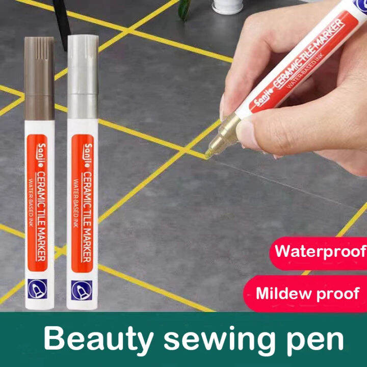 12 Color Tile Grout Marker Waterproof Wall Seam Marker Pens For Floor ...