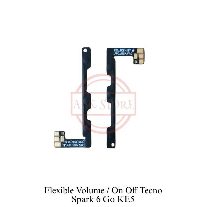 FLEXIBLE POWER ON OFF TECNO SPARK 6 GO KE5 - KE5J FLEXIBEL VOLUME ...