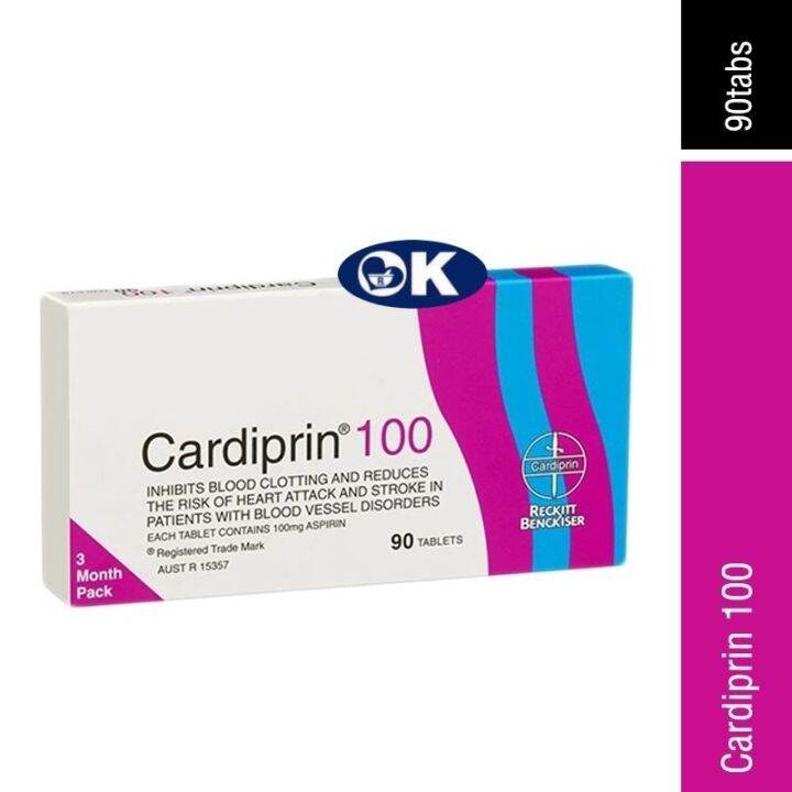 CARDIPRIN 100mg 90'S (Box) Exp: 07/2024 | Lazada
