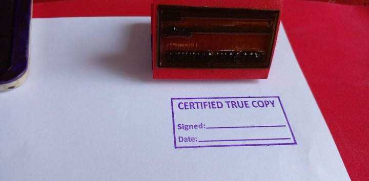 CERTIFIED TRUE COPY STAMP | Lazada PH