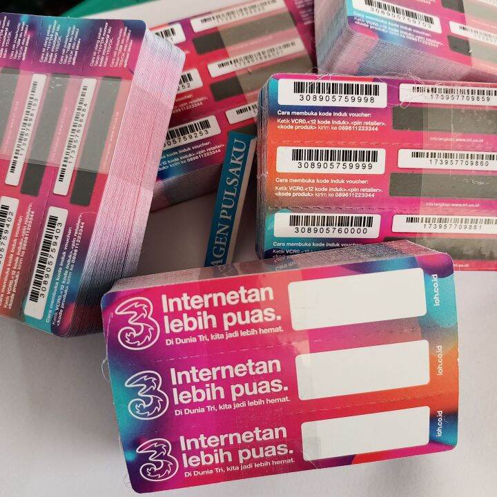 Voucher Three kosong bahan inject Berlaku nasional | Lazada Indonesia