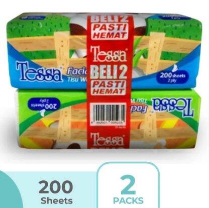 Tissue Tessa Banded 200 Sheets 2 Ply Satuan | Lazada Indonesia