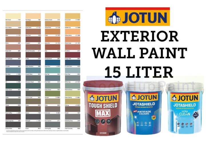 15L JOTUN EXTERIOR WATERBASE WALL PAINT / TOUGH SHIELD MAX / JOTASHIELD ...
