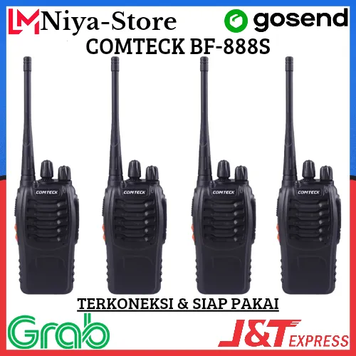 Paket 4 Unit Radio Komunikasi HT COMTECK 888s BF 888s (Terkoneksi ...