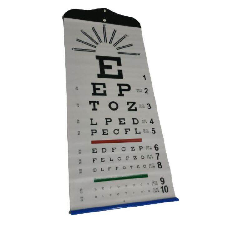 Snellen chart Tes mata rabun jauh abjad Bahan Banner Bisa digantung ...