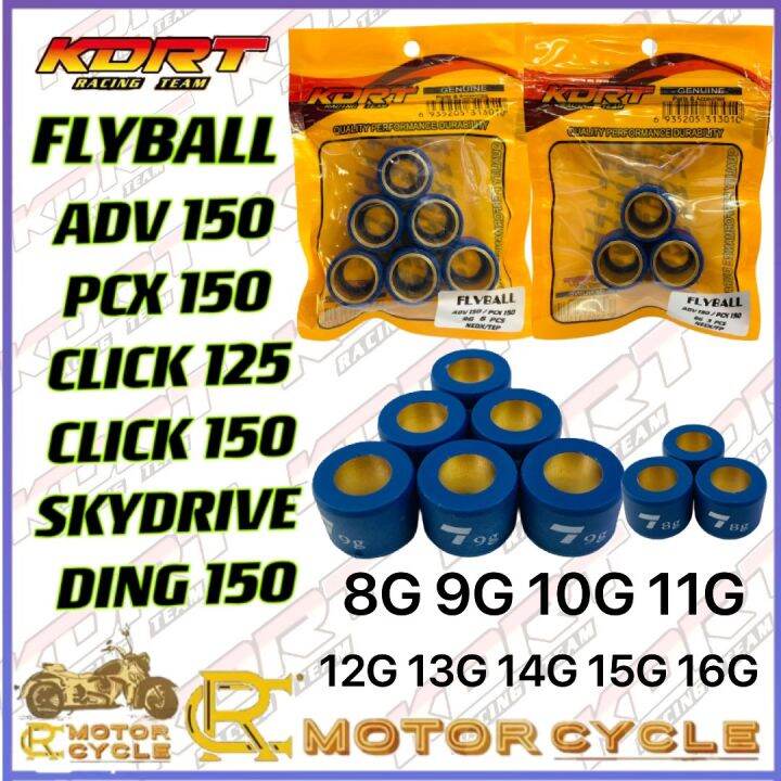 Flyball Roller Set KDRT For ADV 150 PCX 150 CLICK 125 CLICK 150 ...