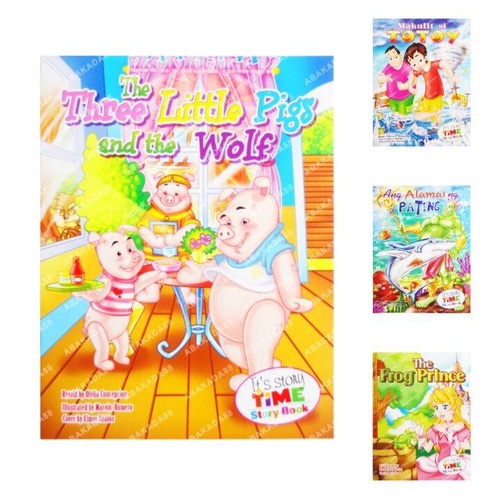 Story And Coloring Books English/Tagalog | Lazada PH