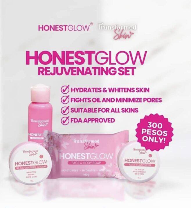 Honest glow mild rejuve set | Lazada