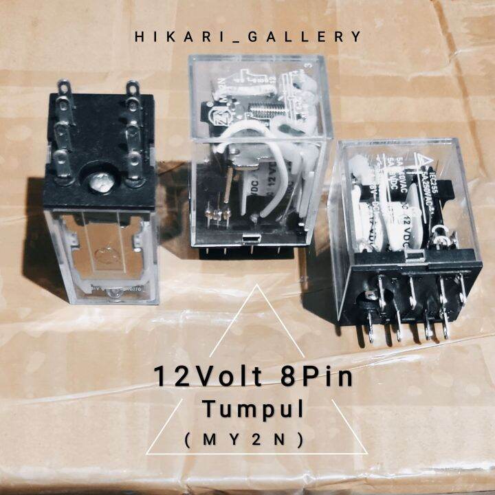 RELAY MY2N 12 Volt 8 Pin Tumpul Zn (MY2N) / Relay MY2N 12v 8pin kaki ...