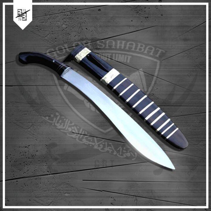 Pisau daging Golok Simpai Sembelih model pisaw Lampung Full Kayu Sonokeling Simpay baja 3 mm ...