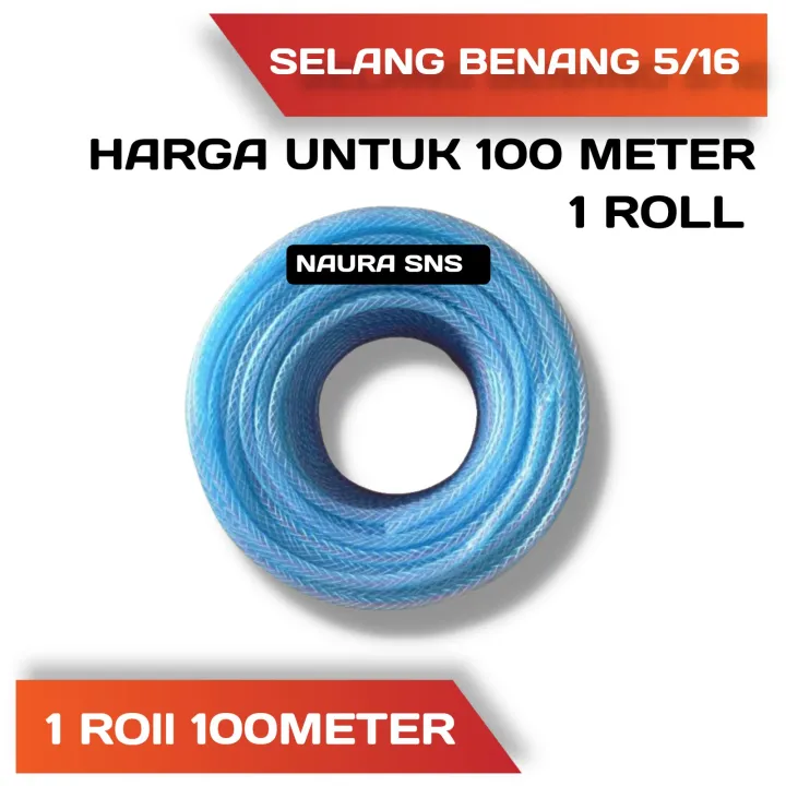1 Roll 100Meter Selang Benang 5/16 / Selang Air Benang 5/16 Inch ...