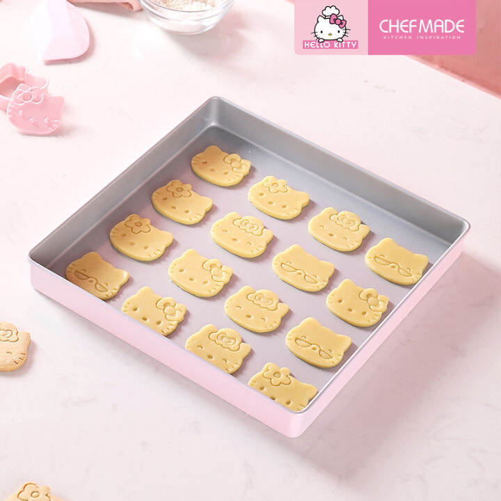 CHEFMADE Hello Kitty Kitchen 11 inch Non-stick Square Cake Pizza ...
