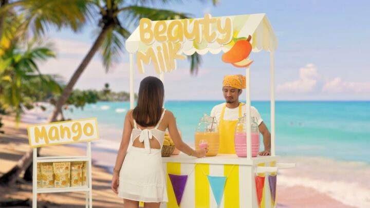 Dear Face Beauty Milk Mango Flavor | Collagen with Glutathione | Anti ...