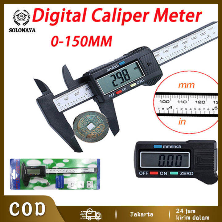 Digital Caliper Meter Jangka No Digital 0-150MM Jangka Caliper Sorong Sigmat Digital LCD Screen ...