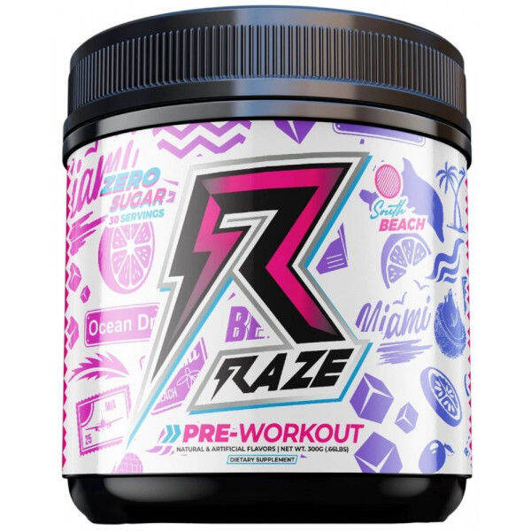 RAZE Pre-Workout. BLUE SHOCK Flavor. 30 Servings | Lazada PH