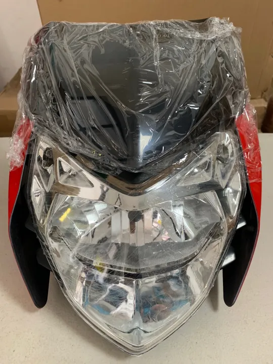 HEADLIGHT ASSY ROUSER 135 RED WITH BULB AND HARNESS | Lazada PH