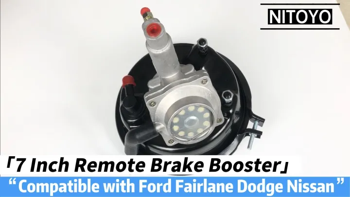 NITOYO VH44 7 Inch Remote Brake Booster for 4 Wheel Drum Brake Models ...