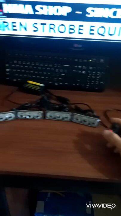 strobo 3 mata led kunng 4 channel 11 mode nyala strobo | Lazada Indonesia