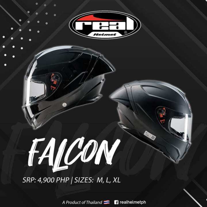 Real Helmet Falcon Dual Visor | Lazada PH