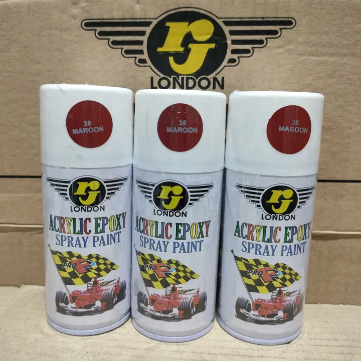 Pilok Pilox Cat RJ Maroon 38 Merah Ati 150cc Cat Semprot RJ London ...