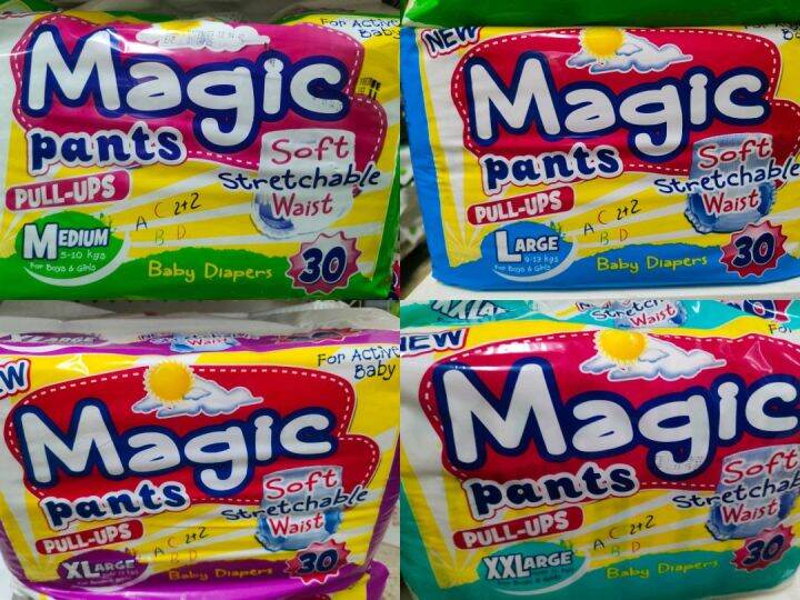 New Magic Pants Pull-ups Diaper x30 | Lazada PH
