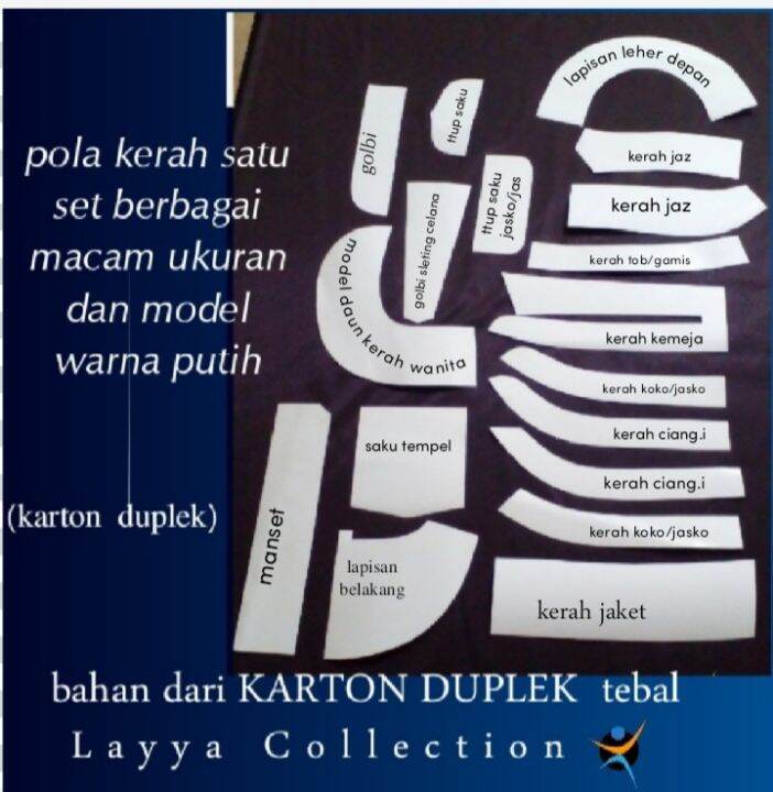 pola kerah lengkap menjahit | Lazada Indonesia