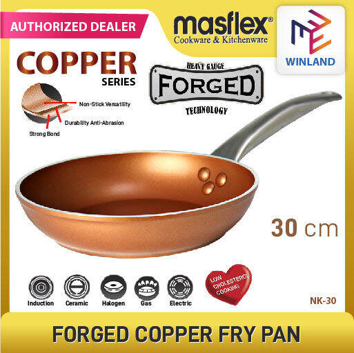 Masflex by Winland Copper Series 30cm Non Stick Fry Pan Induction Ready ...