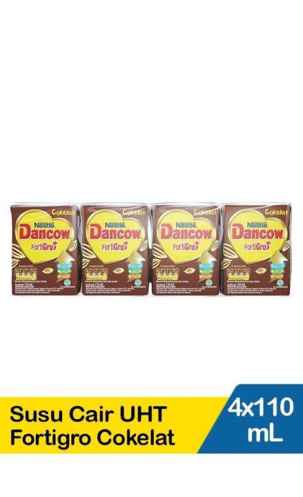 Dancow fortigro coklat uht isi 4 pcs | Lazada Indonesia