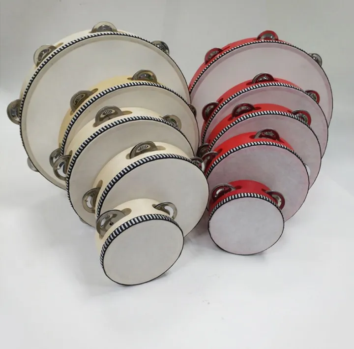 TAMBOURINE LEATHER SKIN/ TAMBORIN BERKULIT 20CM (READY STOCK) ALAT-ALAT ...