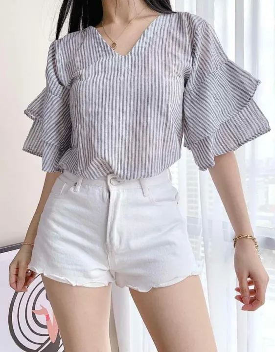 Alyson top fabric gingham small to medium | Lazada PH