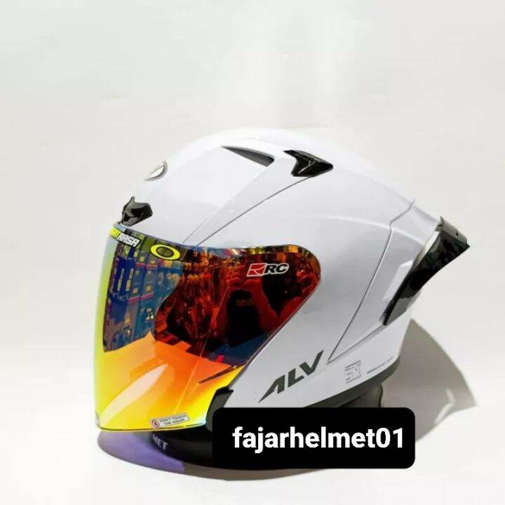 Helm Half Face ALV ULTRON Polos Dan Paket Ganteng | Lazada Indonesia