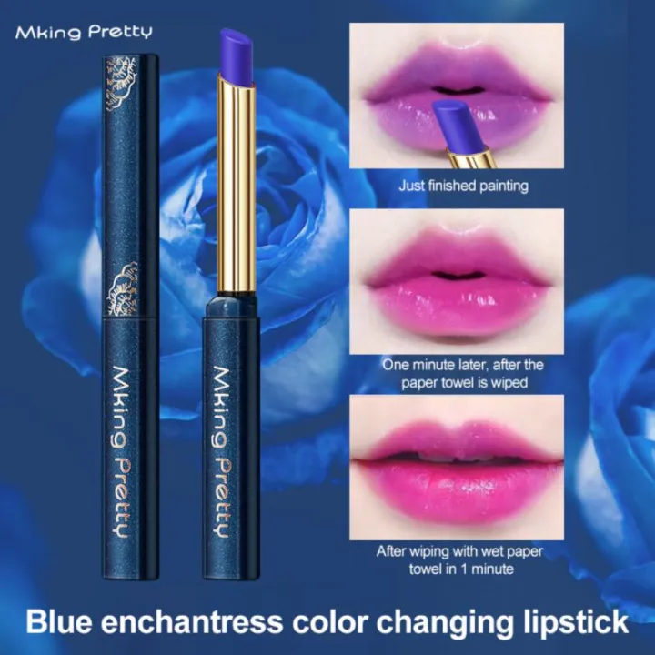 Fuya Mking Pretty Magic Lipstick Waterproof Original Blue Magic Changes ...