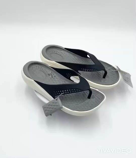 พร้อมส่ง !! รองเท้า Crocs Black Crocs LiteRide Flip Unisex Sandals.. | Lazada.co.th
