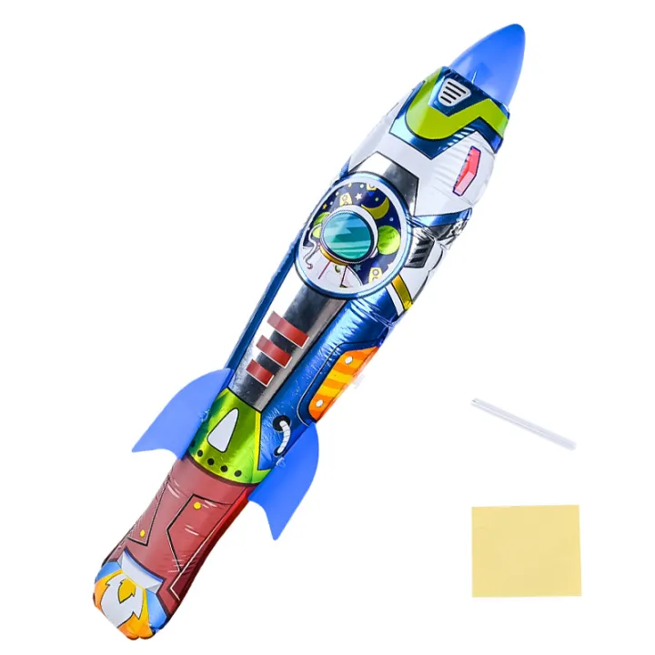 New hand-thrown inflatable rocket gas rocket launcher outdoor toy ...