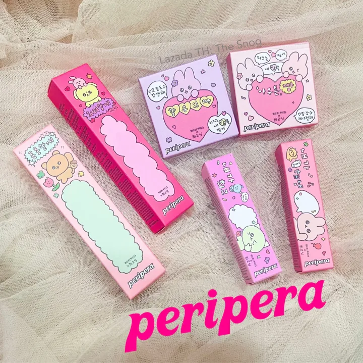[พร้อมส่ง/ของแท้] เพอริเพอร่า Peripera X Choigosim Ink Mood Glowy Tint/Ink blackcara/PURE ...
