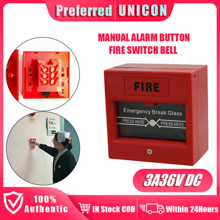 Break Glass Manual Alarm Button Switch Fire Alarm System Switch Safety ...