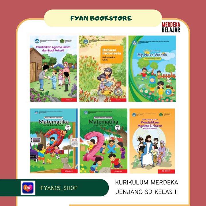 Fyan Book Store: Buku Paket Kurikulum Merdeka Jenjang SD Kelas II, Buku ...